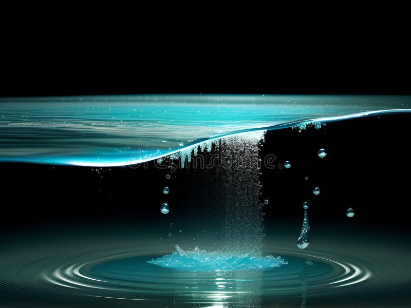 Water Drop Background Water Element Material Water Surface Dynamic ...