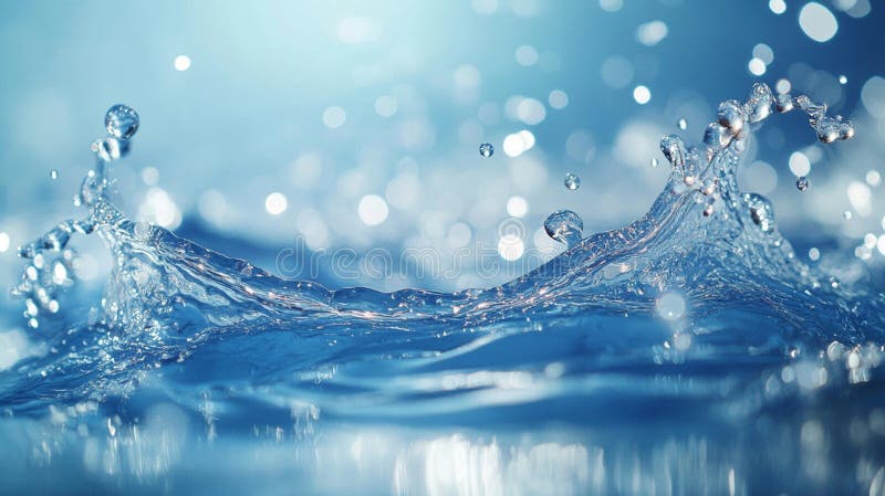 Water Drop Background Water Element Material Water Surface Dynamic ...