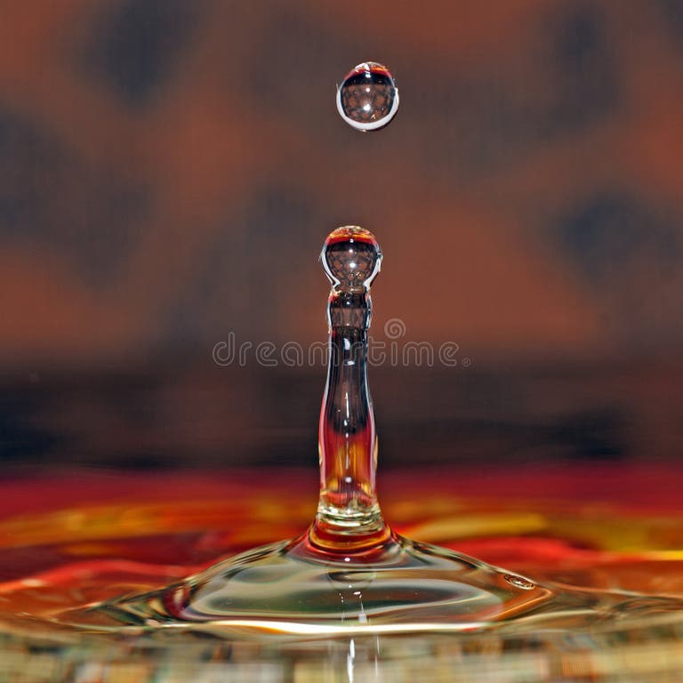 Water Drop in Beautiful Colors Stock Photo - Image of colour, water ...