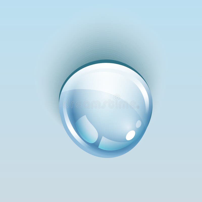 Water Drop Blue, Background. Vector Illustration Stock Illustration ...
