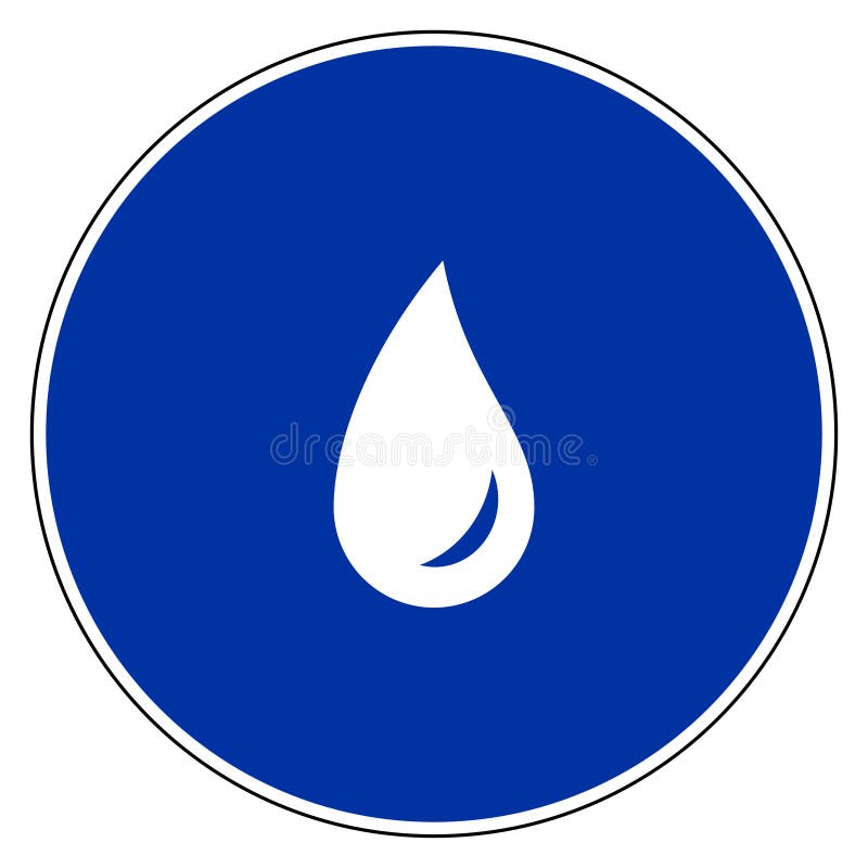 Water Drop and Prohibition Sign Stock Vector - Illustration of vector ...