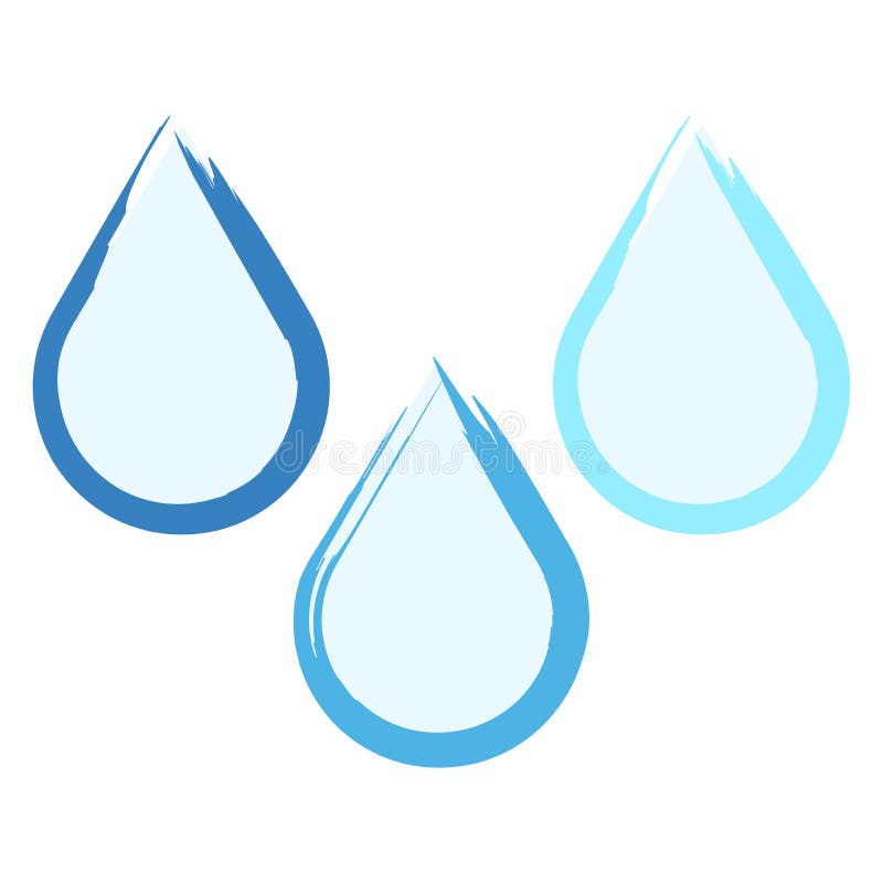 Water Drop Brush for Web Design. Vector Illustration. Stock Image Stock ...