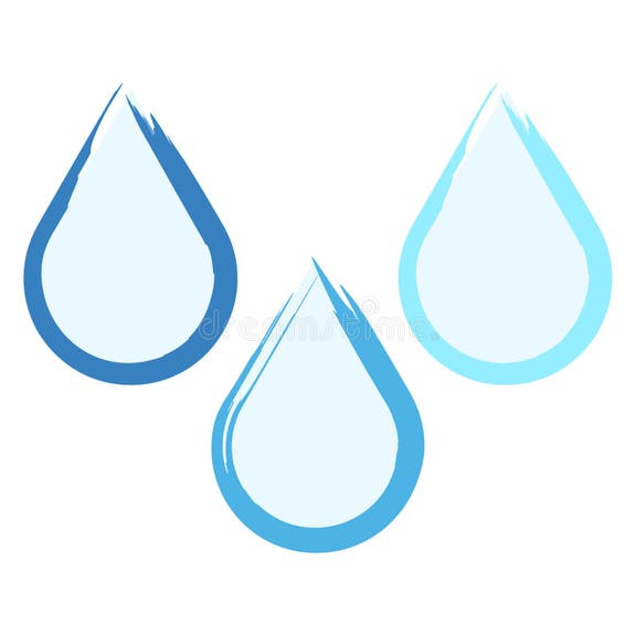 Water Drop Brush for Web Design. Vector Illustration. Stock Image Stock ...