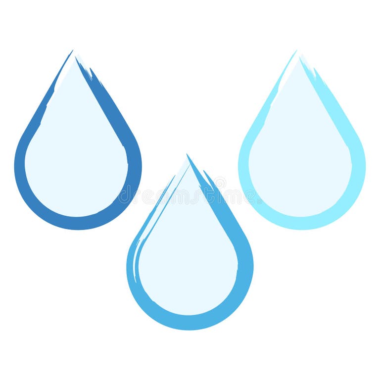 Water Drop Brush for Web Design. Vector Illustration. Stock Image Stock ...