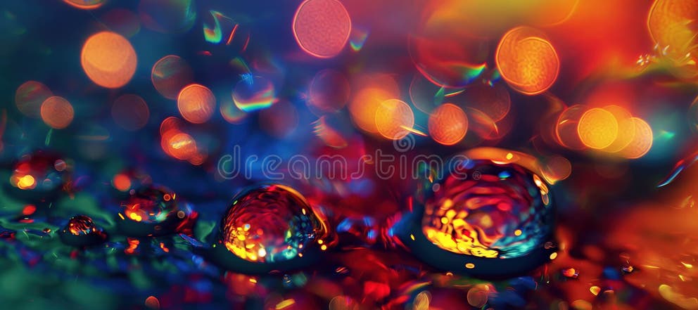 Water Drop Bubbles on Gradient Color Background Stock Illustration ...