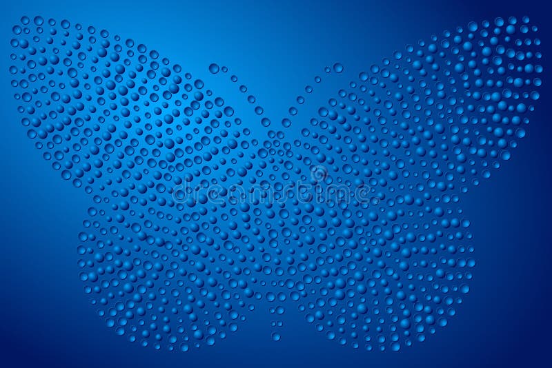 Water Drop Butterfly stock vector. Illustration of moth - 8461109