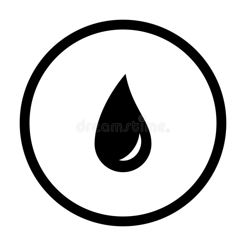 Water drop and circle stock vector. Illustration of raindrop - 164902124