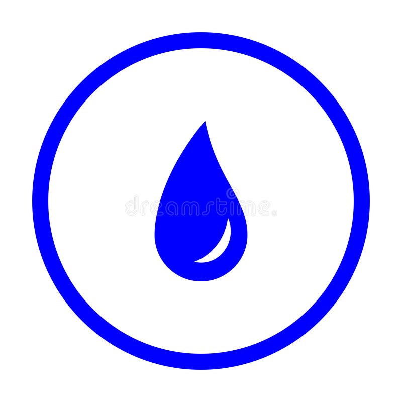 Water drop and circle stock vector. Illustration of round - 168022341