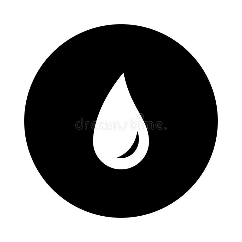 Water drop and circle stock vector. Illustration of raindrop - 168877414