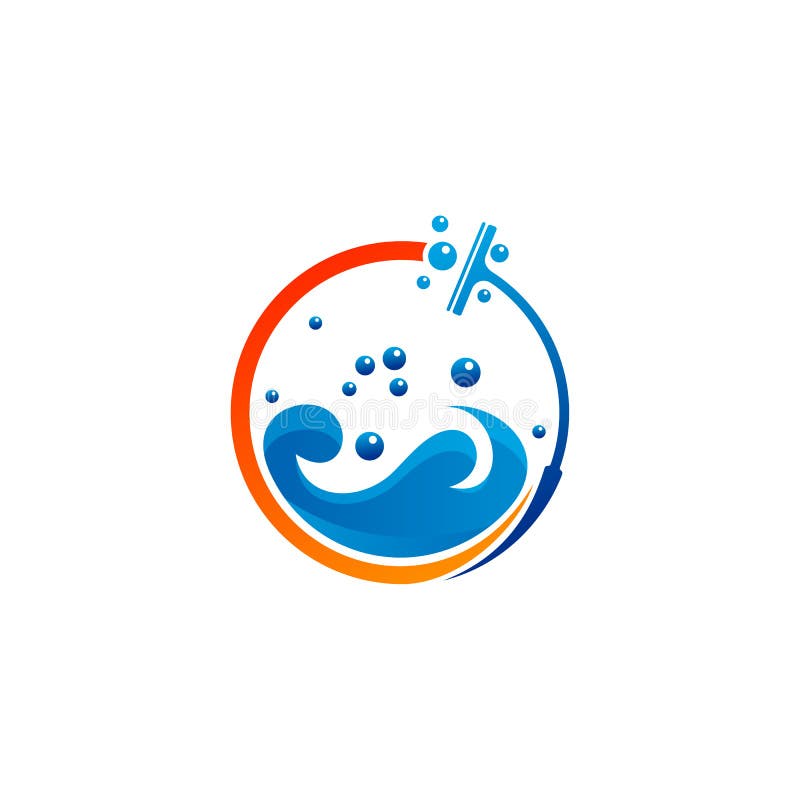 Water Drop Clean Logo Vector Template, Creative Clean Logo Design ...