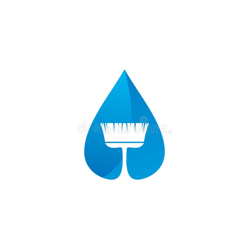 Water Drop Clean Logo Vector Template, Creative Clean Logo Design ...