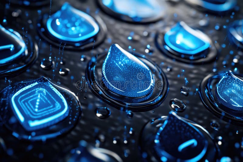 Water Drop Close-Up stock image. Image of moisture, closeup - 370453433
