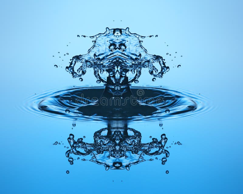 Water Drop Close Up. Water Sculpture. Stock Image - Image of pattern ...