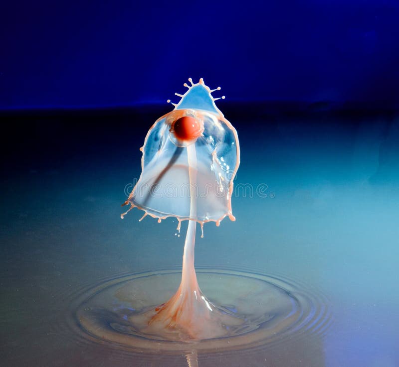 Water drop collision stock photo. Image of liquid, drops - 84963582