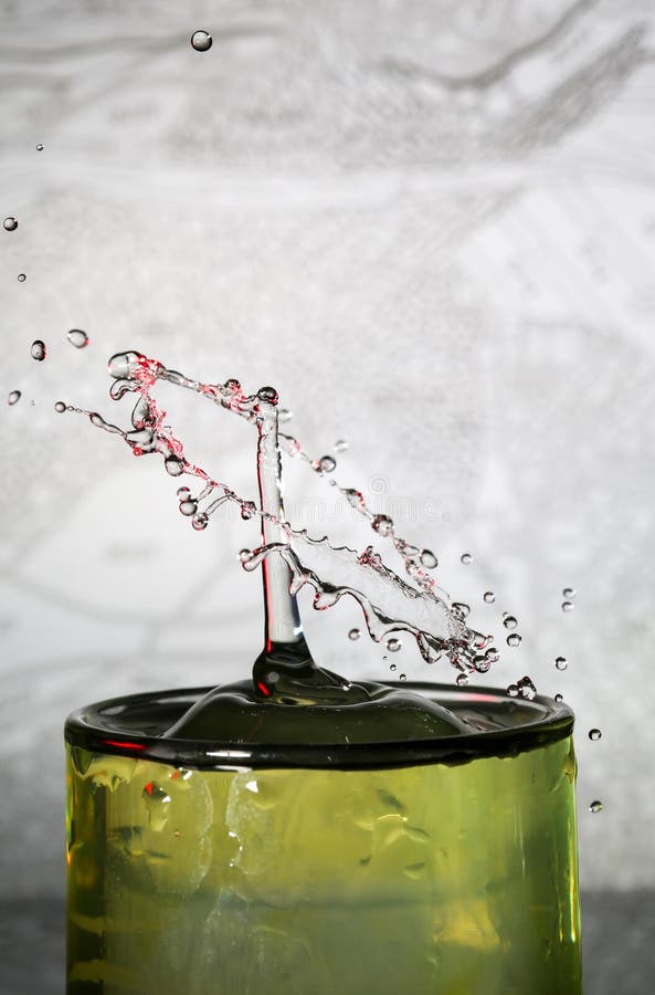 Water Drop Collision stock photo. Image of surface, high - 300347214