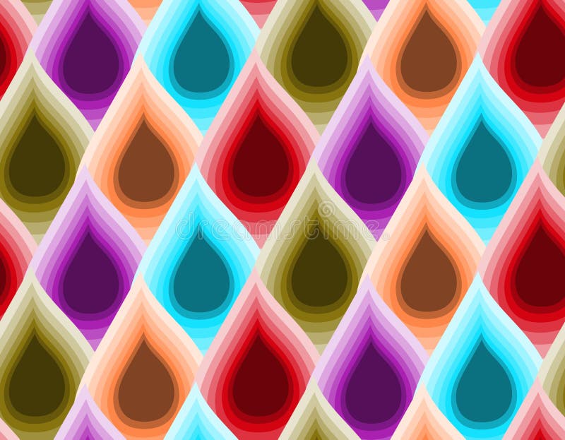 Water Drop Colorful Pattern Stock Vector - Illustration of fabric ...