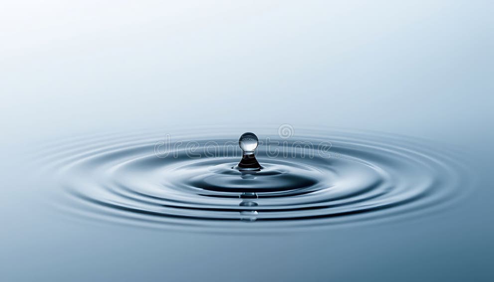 Water Drop Ripple, Liquid Surface, Concentric Circles, Fluid Dynamics ...