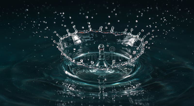Water Drop Crown Impact a Single Water Droplet Creates a Stunning ...