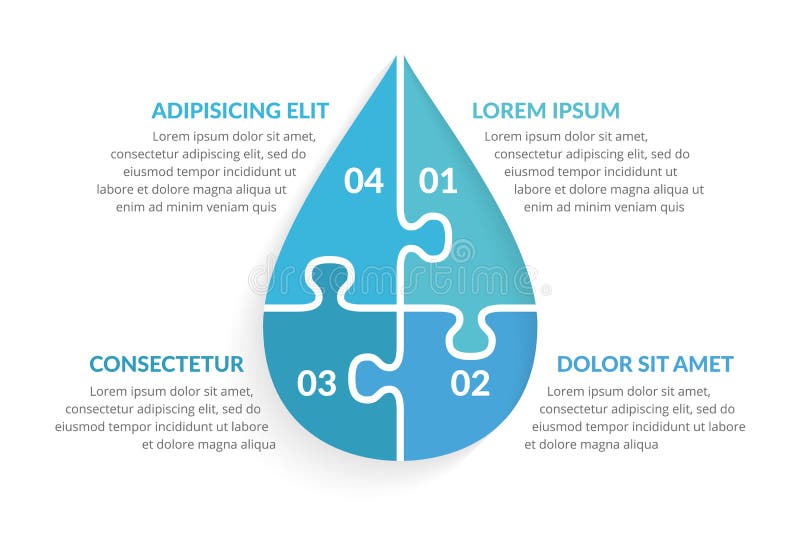 Water Infographics stock vector. Illustration of step - 113704803