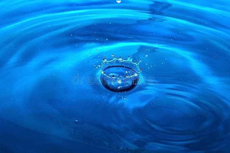 Water drop stock image. Image of blue, dripping, spray - 40164209