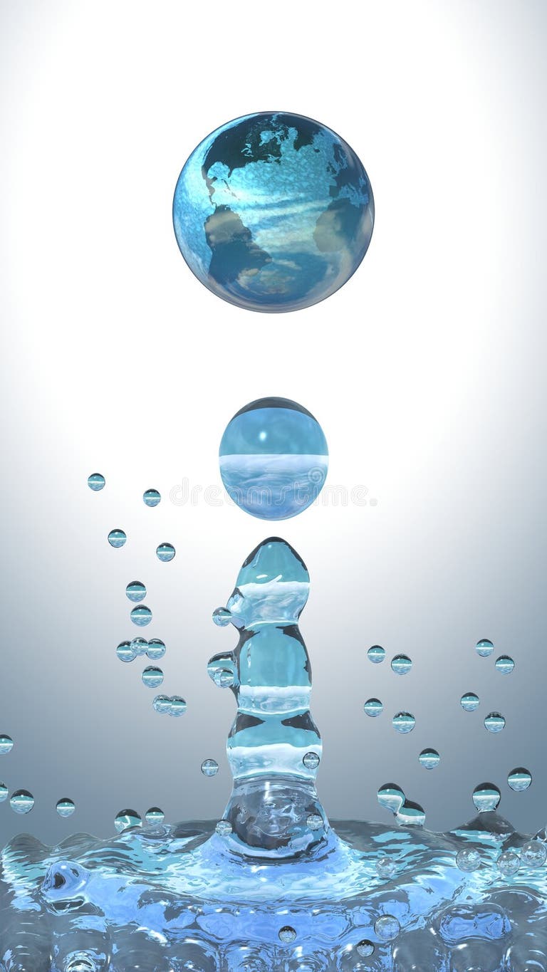 Water Drop Earth Stock Illustrations – 29,162 Water Drop Earth Stock ...