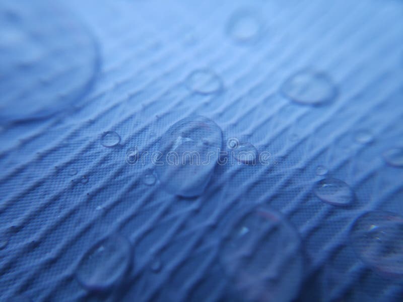 Water Drop on Fabric Textured Surface. Stock Image - Image of clear ...