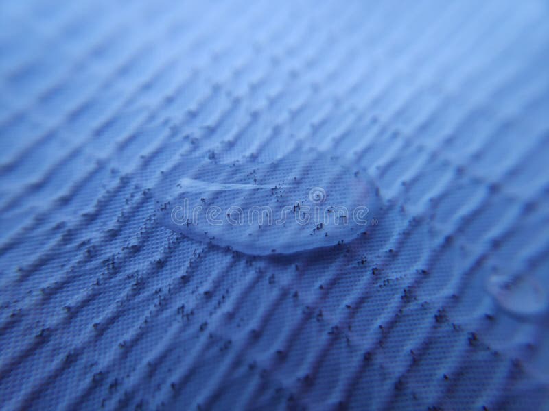 Water Drop on Fabric Textured Surface. Stock Image - Image of fabric ...