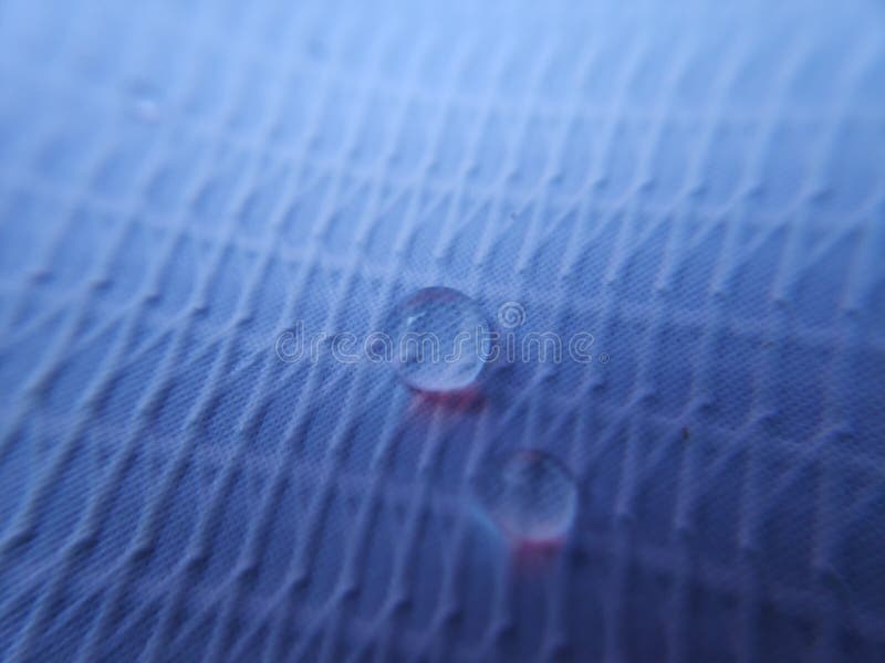 Water Drop on Fabric Textured Surface. Stock Photo - Image of raindrop ...