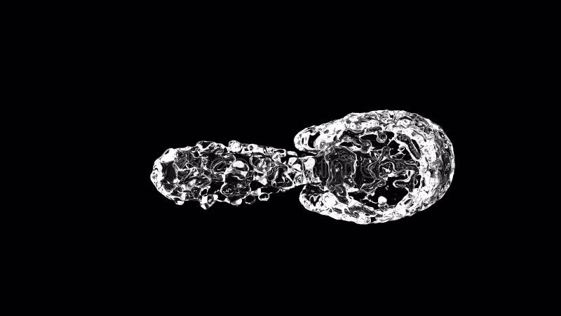 Water Drop Falling Alpha Channel Super Slow Motion 3d Stock ...