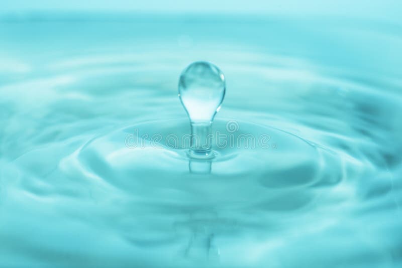 Water drop falling down. stock photo. Image of raindrop - 86172314