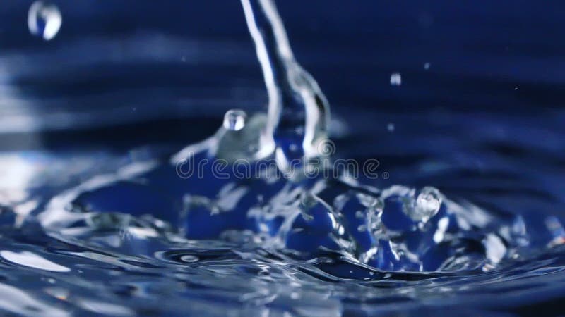 Water Drop Falling Down. Slow Motion Stock Footage - Video of dripping ...