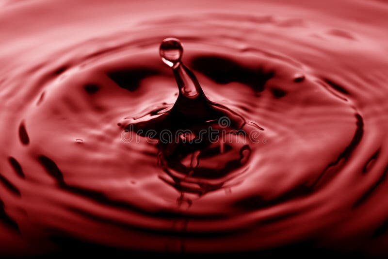 Water Droplet with Red and Orange Color Stock Photo - Image of drop ...