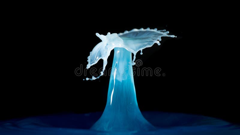 Water Drop Falling into Water Surface Stock Image - Image of ghost ...