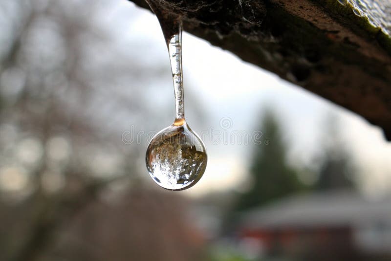 Water Drop Floating in the Air Stock Illustration - Illustration of ...