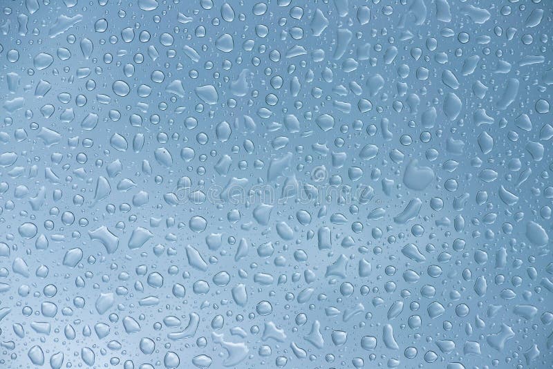 Water Drop on the Clear Glass , the Glass it Looks Fresh. Stock Photo ...