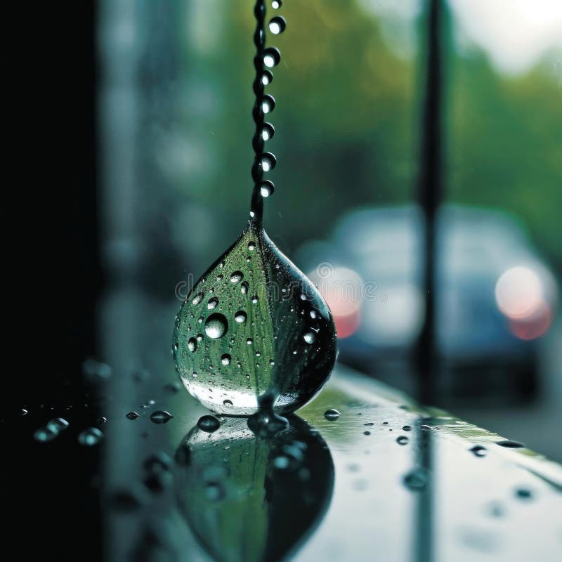 Water drop on the glass stock photo. Image of glass - 281472680