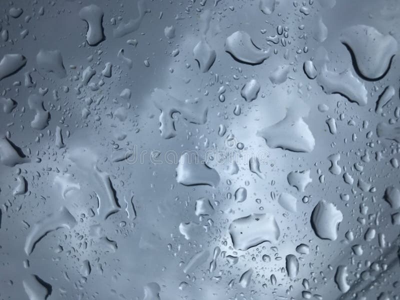 Water drop on glass stock image. Image of raining, monochrome - 92289375
