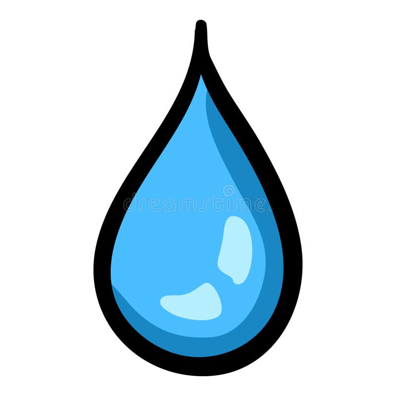 Water Drop - Hand Drawn Doodle Icon Stock Vector - Illustration of sign ...