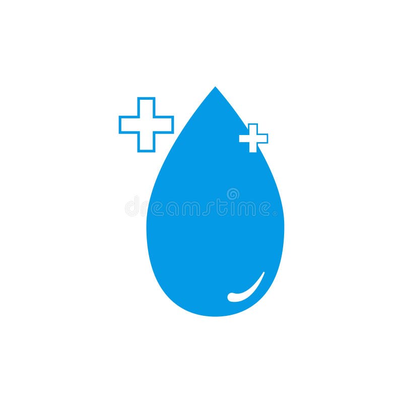 Water Drop Health Icon Vector Graphic Design Illustration Stock Vector ...
