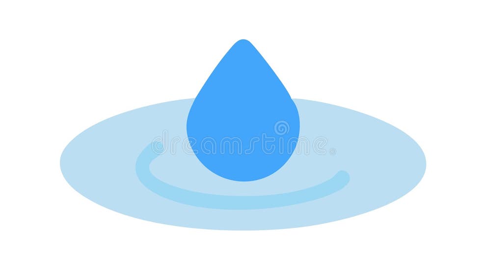 Water Drop Icon. Hydration Purity Symbol, Vector Design Generative AI ...