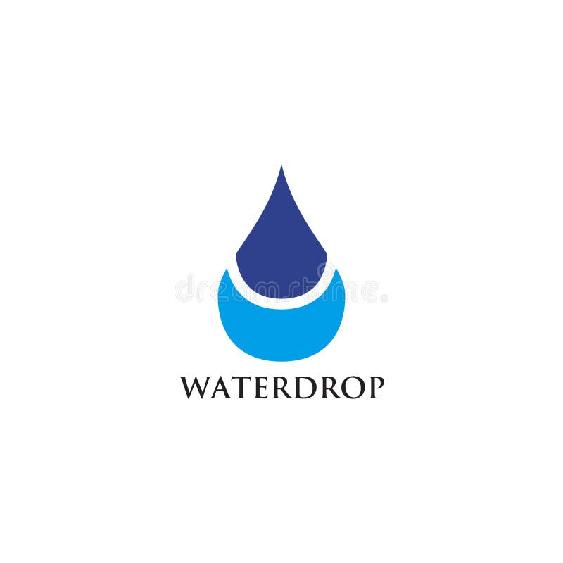 Water Drop Icon Logo Design Vector Template Stock Vector - Illustration ...