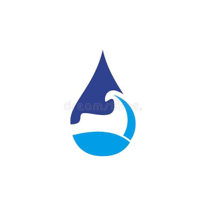 Water Drop Icon Logo Design Vector Template Stock Vector - Illustration ...