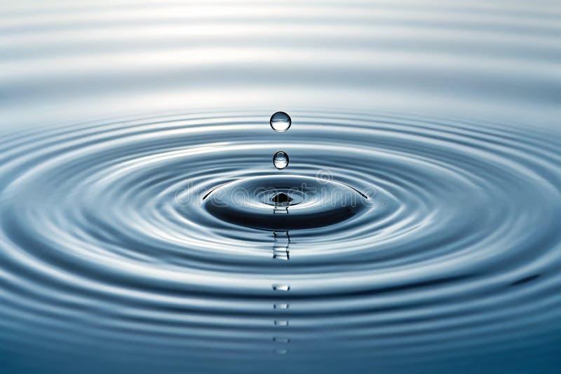Water Drop Icon. Water Drop and Ripples Icon Stock Image - Image of ...