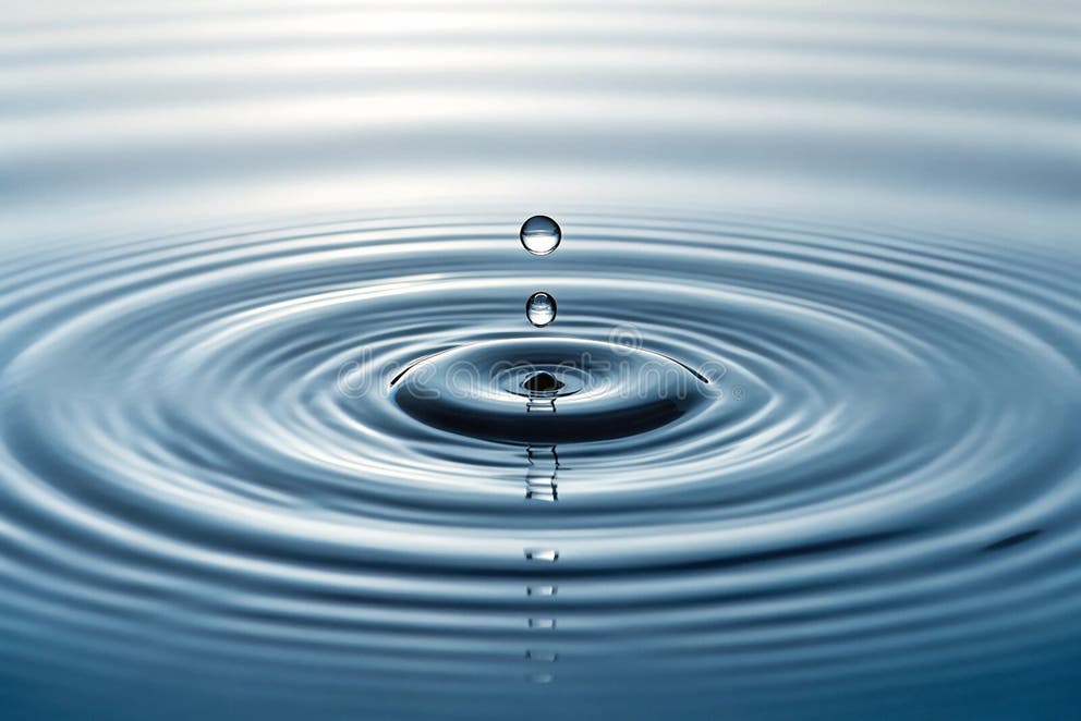 Water Drop Icon. Water Drop and Ripples Icon Stock Image - Image of ...