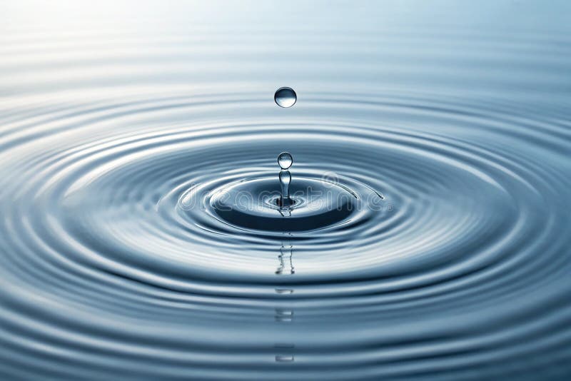 Water Drop Icon. Water Drop and Ripples Icon Stock Image - Image of ...