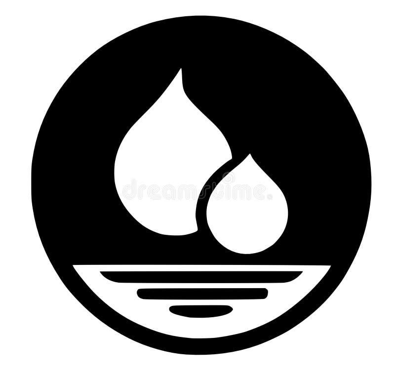 Water Drop Icon, Simple Style Stock Illustration - Illustration of ...