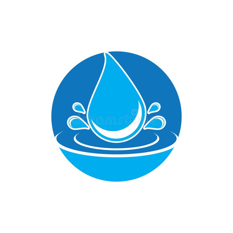 Water Drop Icon and Symbol Vector Template Stock Illustration ...