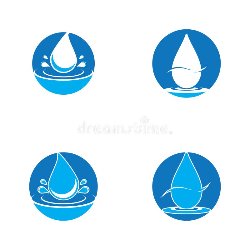 Water Drop Icon and Symbol Vector Template Stock Vector - Illustration ...
