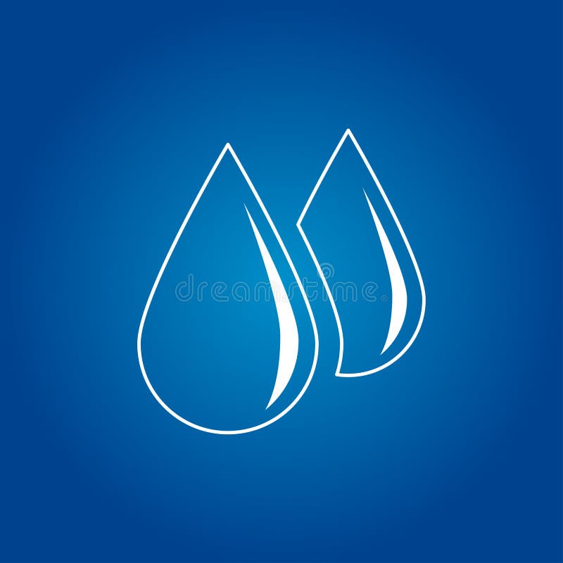Water Drop Icon Drop Transparent Realistic Stock Vector - Illustration ...