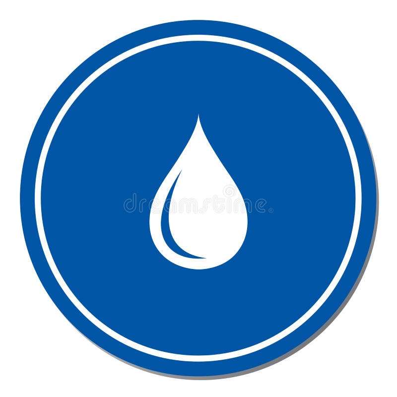 Water drop icon stock vector. Illustration of emblem - 111004768